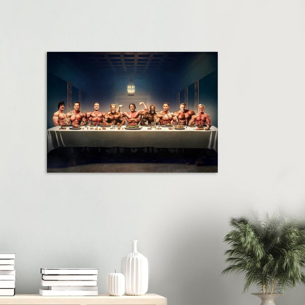 The Legends Last Supper Poster Gym Poster Gym Wall Art Gym Gift Gift ...