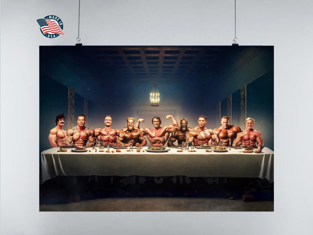 The Legends Last Supper Poster Gym Poster Gym Wall Art Gym Gift Gift ...