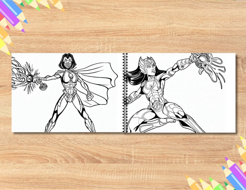 Superhero Coloring Book | PDF Printable Download | Coloring Pages ...