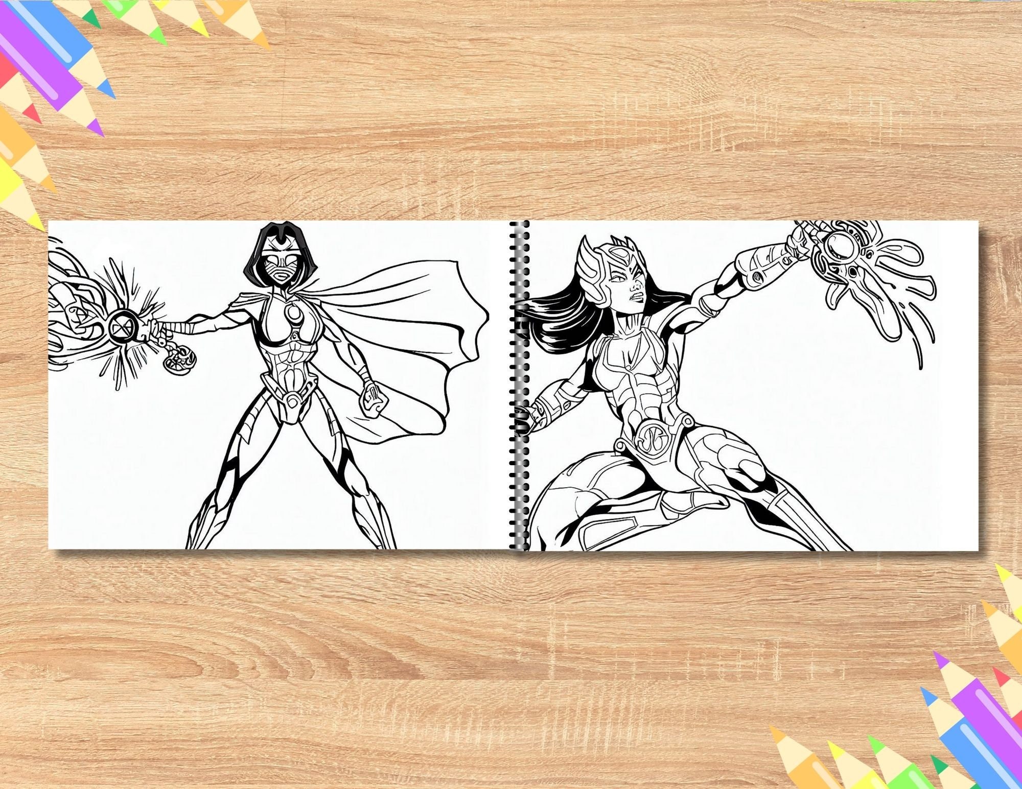 Superhero Coloring Book | PDF Printable Download | Coloring Pages ...