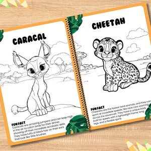 Safari Animals | Children’s Activity & Coloring Book | Ebook | PDF ...