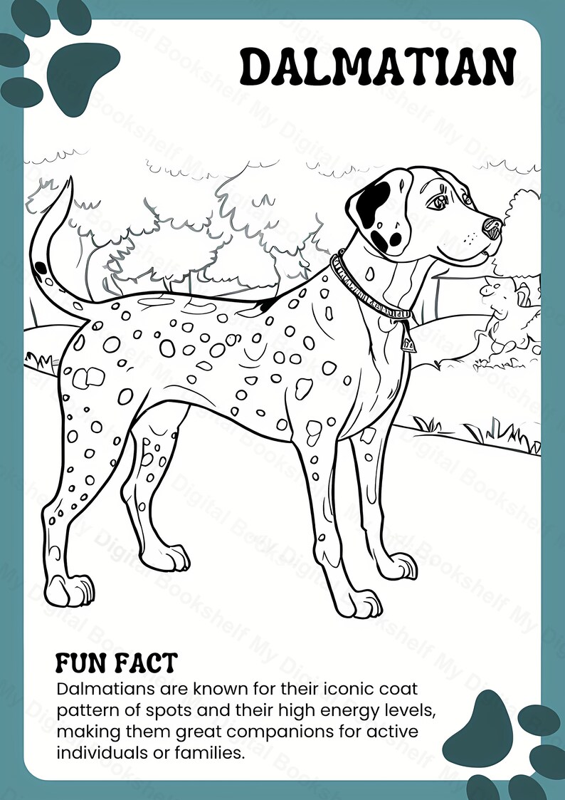 Dog Breeds Childrens Animal Coloring & Activity Book - Etsy