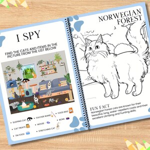 Cat Breeds | Children’s Animal Coloring & Activity Book | PDF Printable ...