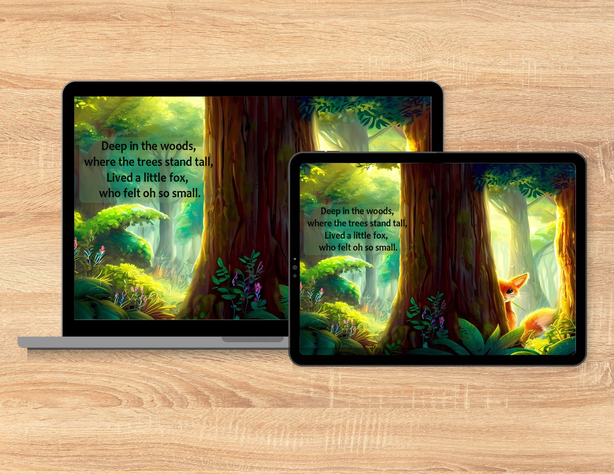 The Little Fox | Children's Digital Story Book | Pdf/printable Ebook ...