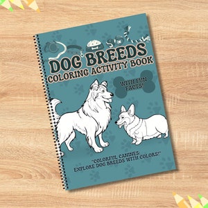 Dog Breeds Childrens Animal Coloring & Activity Book - Etsy Australia