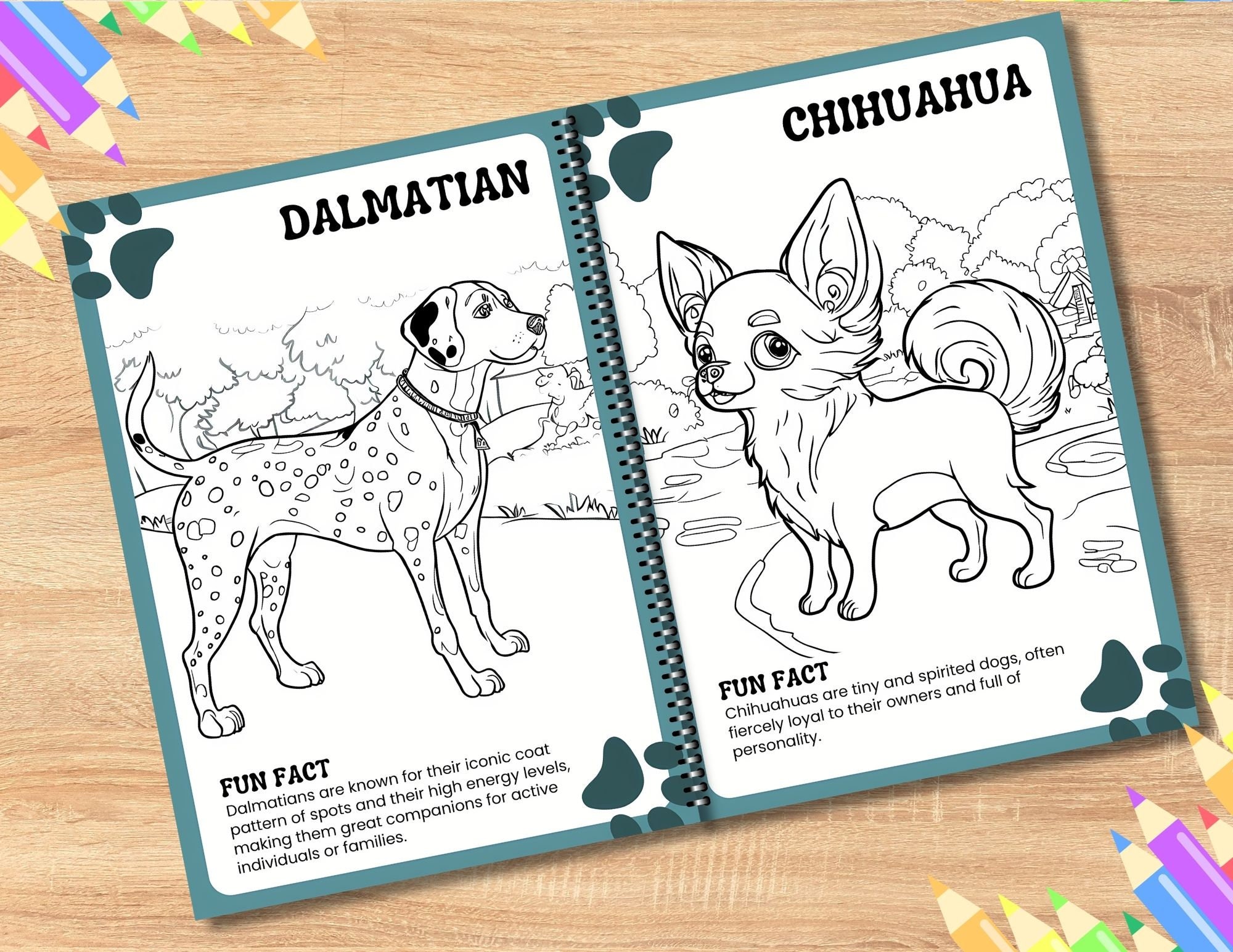 Dog Breeds Childrens Animal Coloring & Activity Book - Etsy Australia