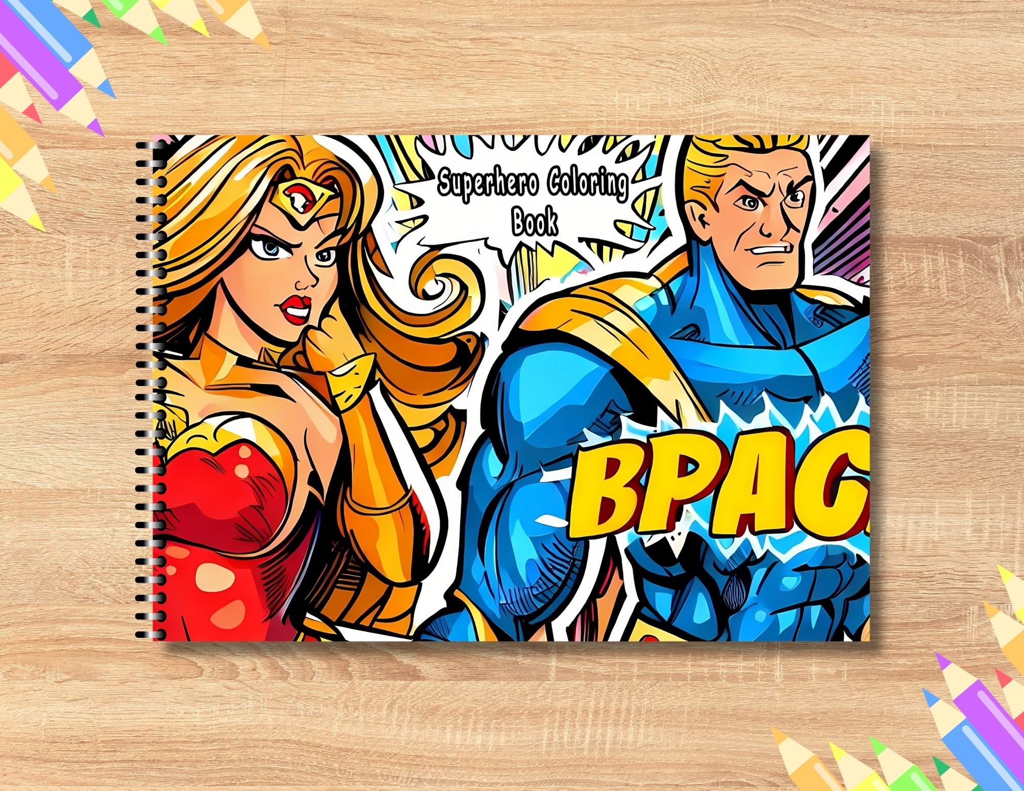 Superhero Coloring Book | PDF Printable Download | Coloring Pages ...