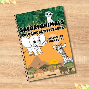 Safari Animals | Children’s Activity & Coloring Book | Ebook | PDF ...