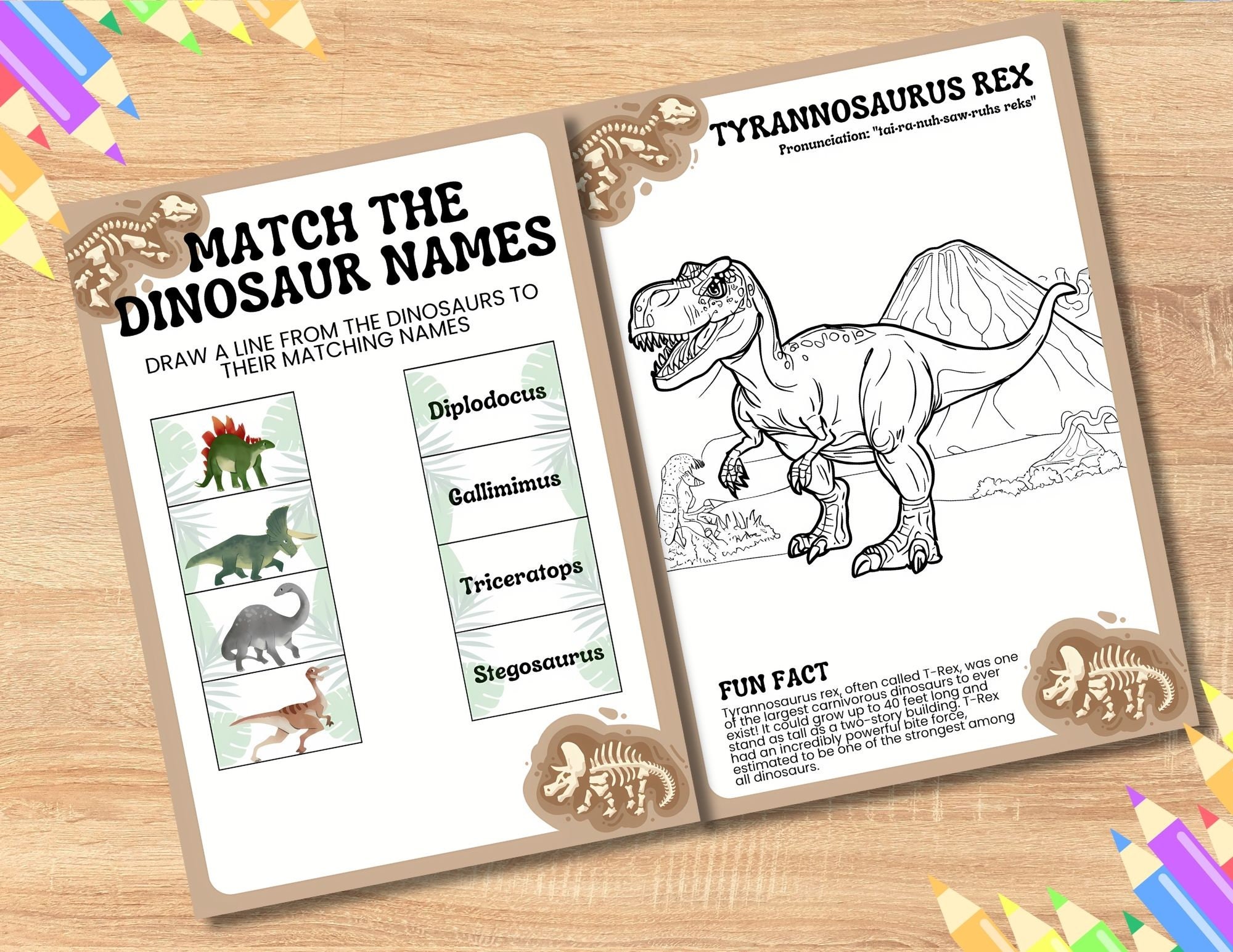 Dinosaurs Coloring Pages Childrens Coloring & Activity Book Ebook PDF ...