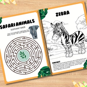 Safari Animals | Children’s Activity & Coloring Book | Ebook | PDF ...