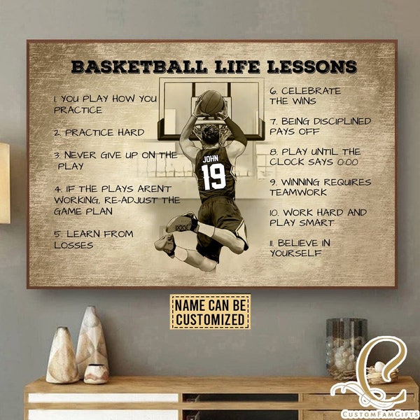 Basketball Poster - Etsy