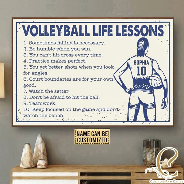 Volleyball Player Poster - Etsy