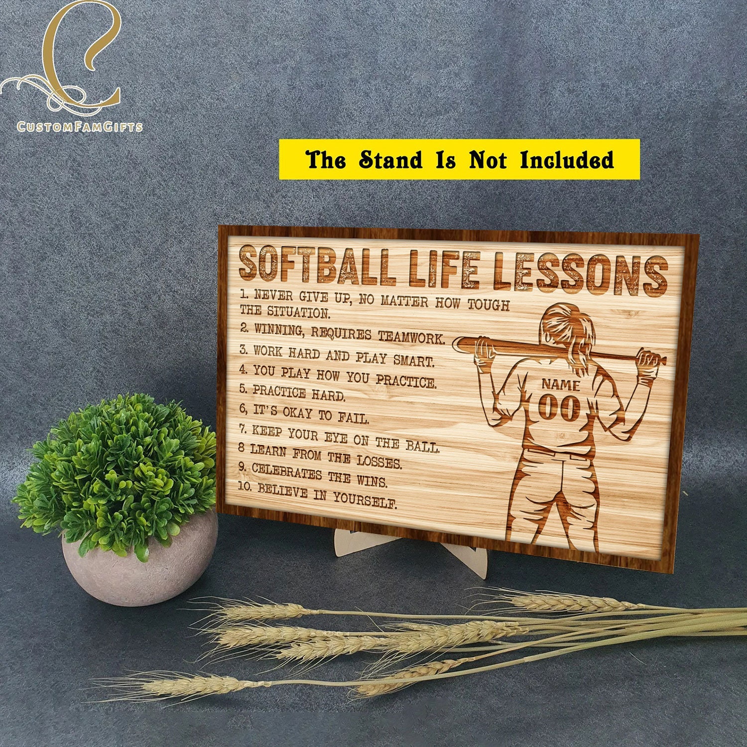 Personalized Softball Player Wooden Sign Softball Life - Etsy