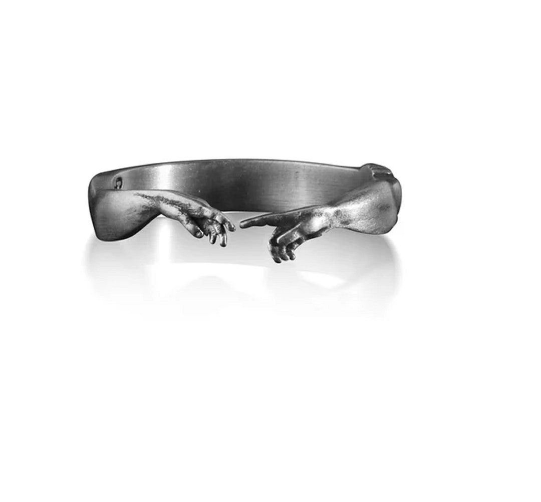 Adjustable Creation of Adam Ring Book of Genesis Ring in Sterling ...