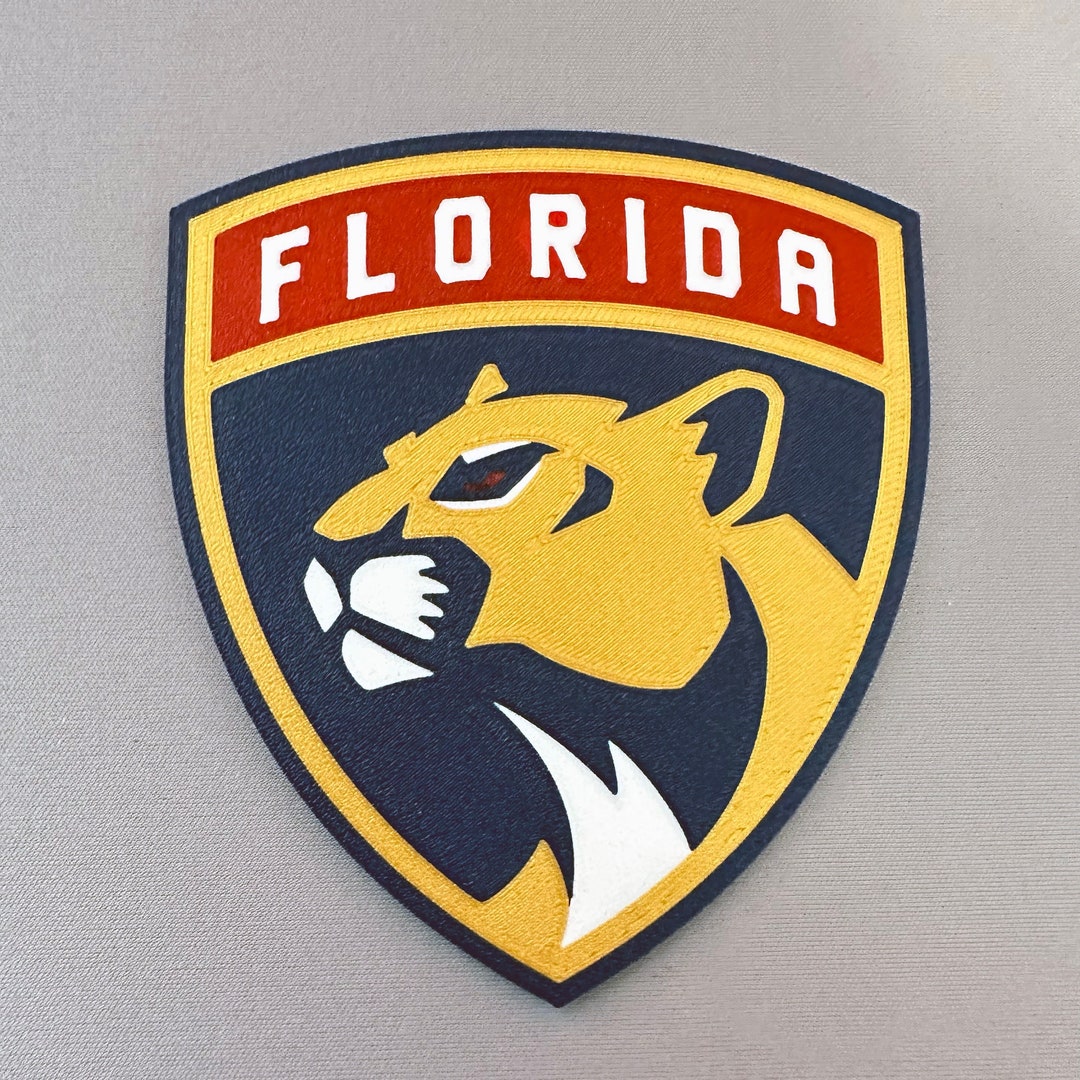 4 Inch 3D Printed NHL Florida Panthers Logo Shield Refrigerator Magnet ...