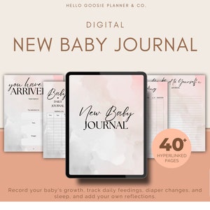 Digital Baby Journal, New Baby Planner, Newborn Tracker, Expectant Mom ...