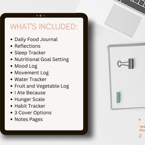 Digital Food Journal, Food Log, Food Diary, Meal Tracker, PDF Journal ...