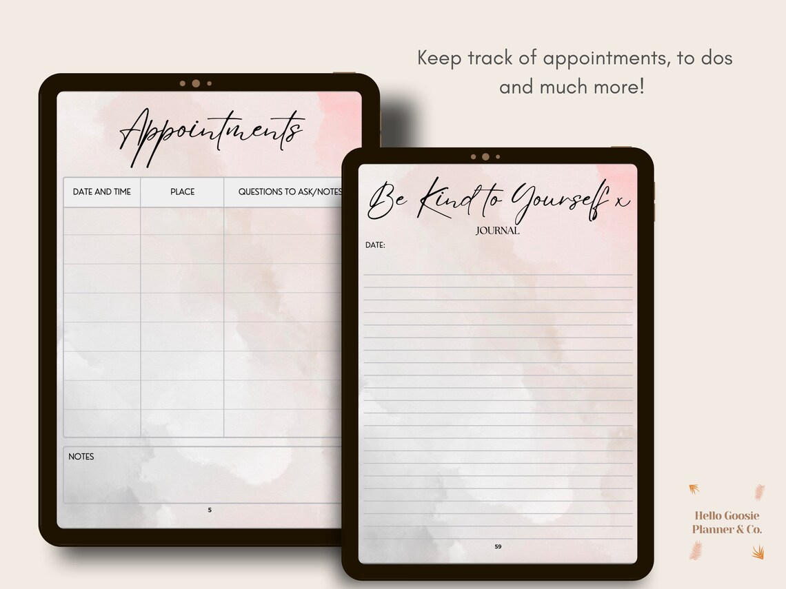Digital Pregnancy Journal, Pregnancy Planner, Pregnancy Tracker ...