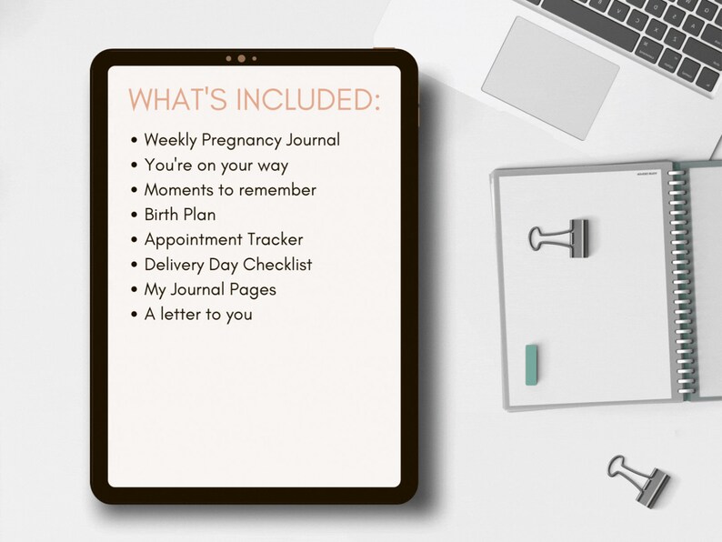Digital Pregnancy Journal, Pregnancy Planner, Pregnancy Tracker ...