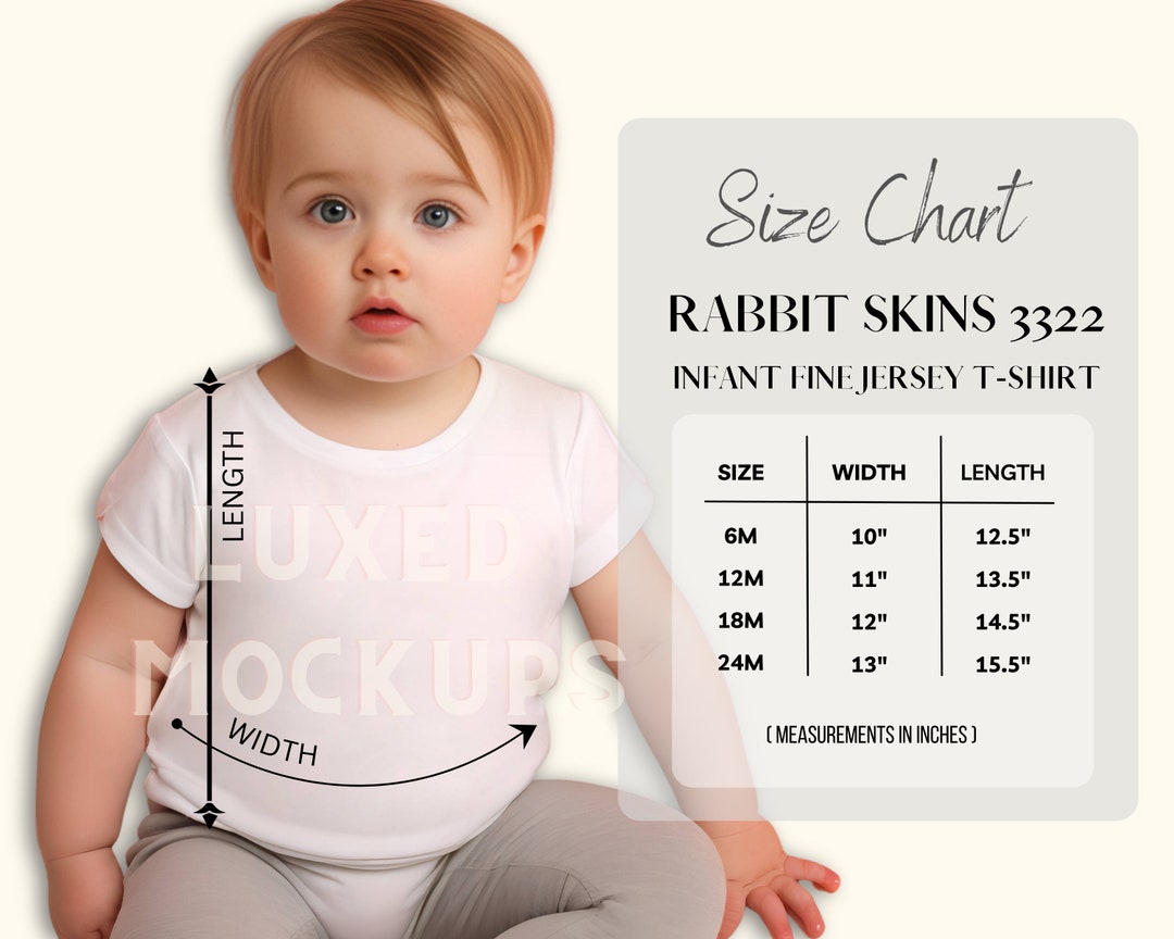 Rabbit Skins 3322 Kids Size Chart | Rabbit Skins Size Chart, Toddler ...