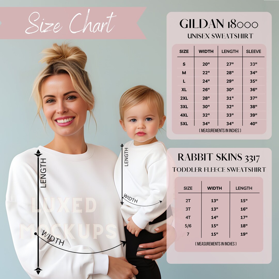 Rabbit Skins 3317 Size Chart | Gildan 18000 Size Chart| | Size Chart ...