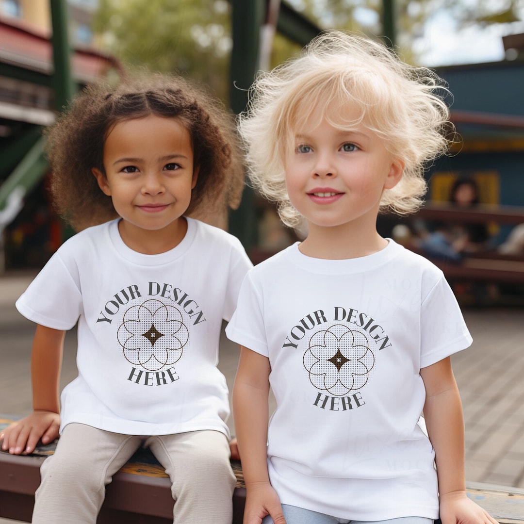 Kids T-shirt Mockup | Boho Model | Childs White Shirt Mock up | Baby ...