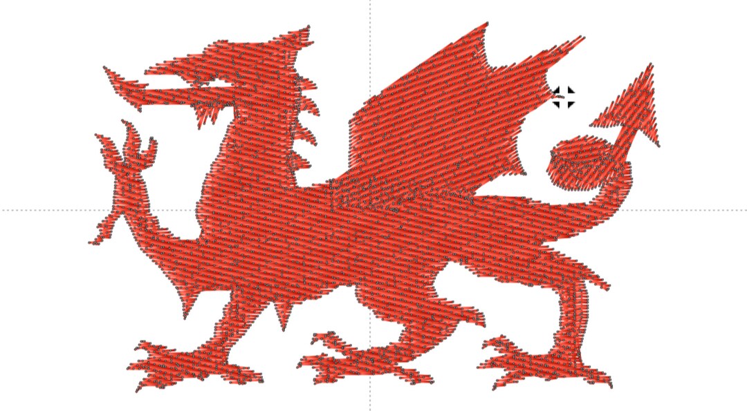 Welsh Dragon Embroidery Design - Etsy