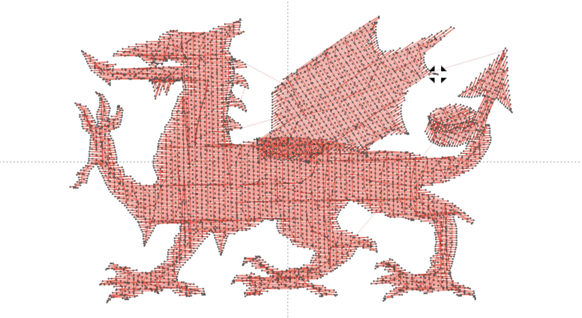 Welsh Dragon Embroidery Design - Etsy