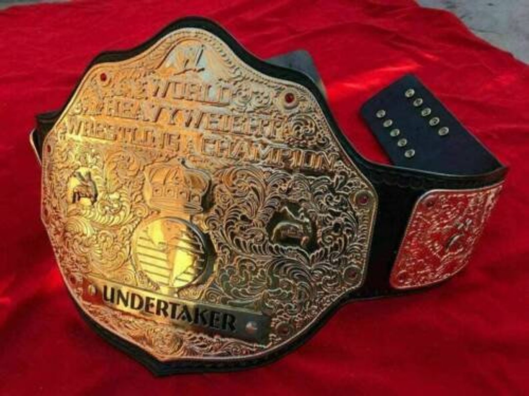 WWE Big Gold World Heavyweight Championship Replica Title Belt - Etsy ...