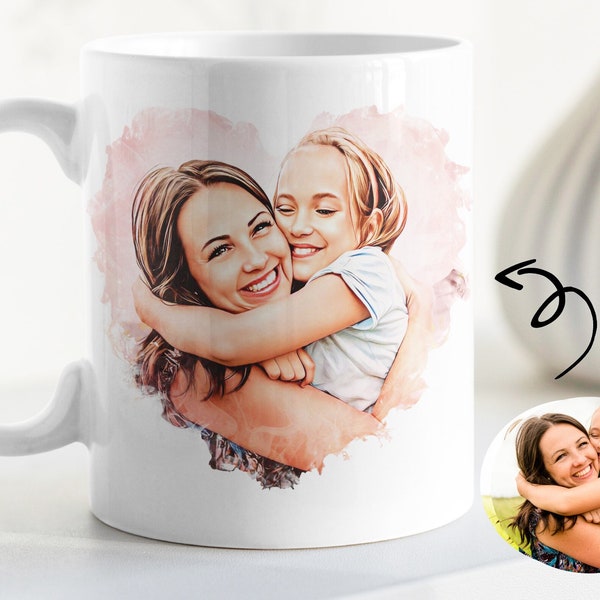 Cartoon Portrait Mug - Etsy