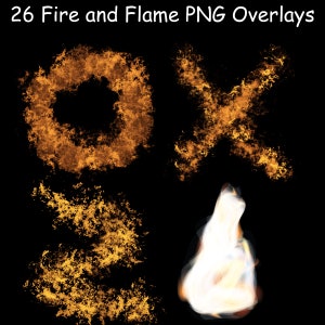 62 Fire Sparks Photo Overlays, Photoshop Overlays Campfire Flamer Fire ...