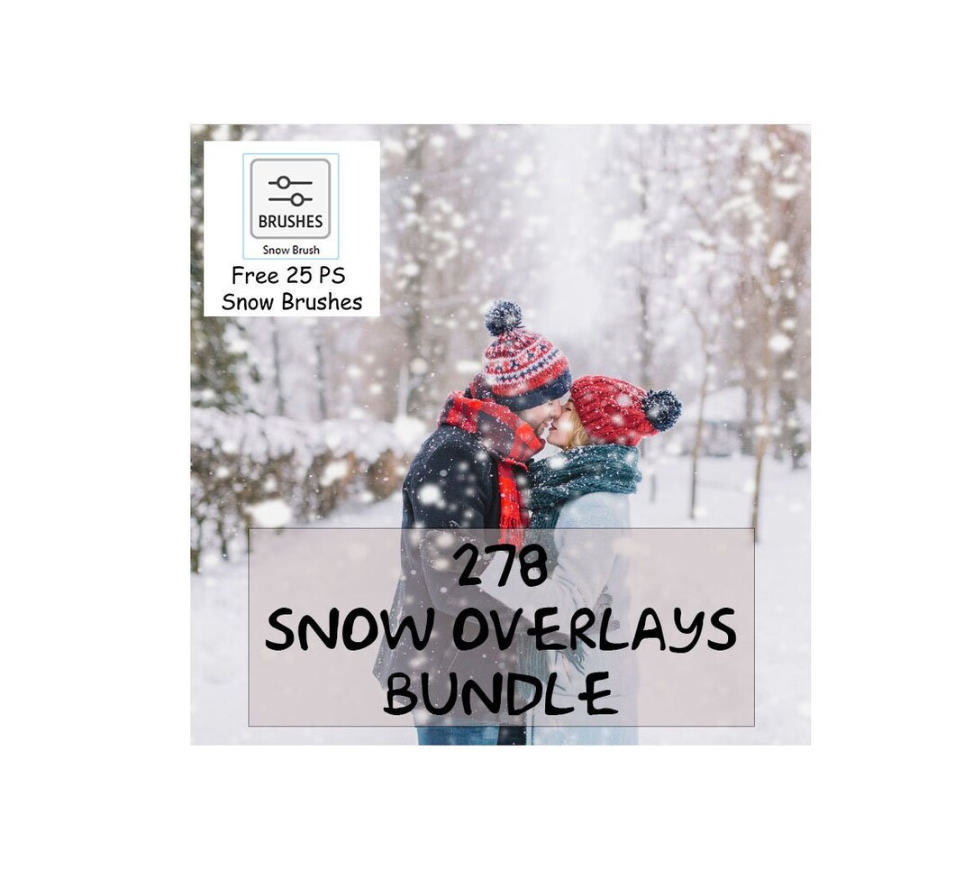 278 Snow Overlays Photoshop Falling Snow, Snowflake PNG JPG, Photo Edit ...