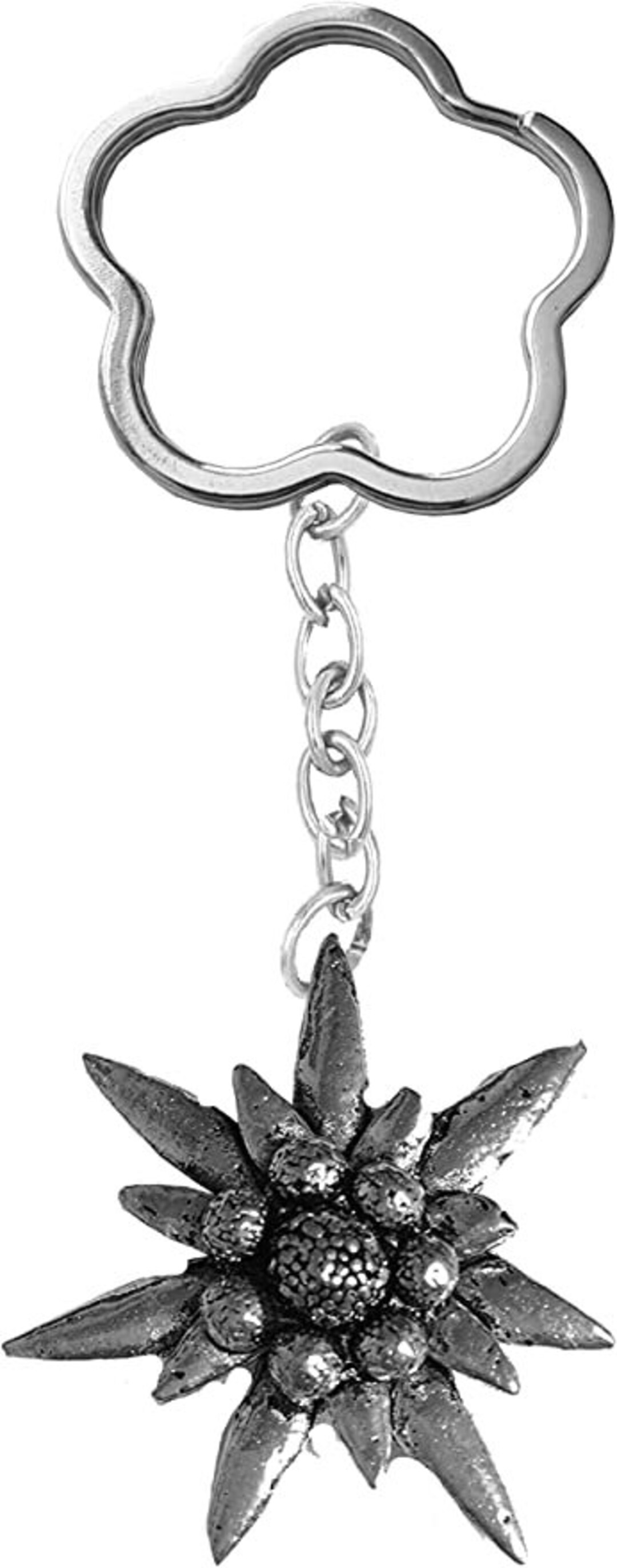 C1 Large Edelweiss Pewter Emblem on A Very Strong Keyring Hold - Etsy