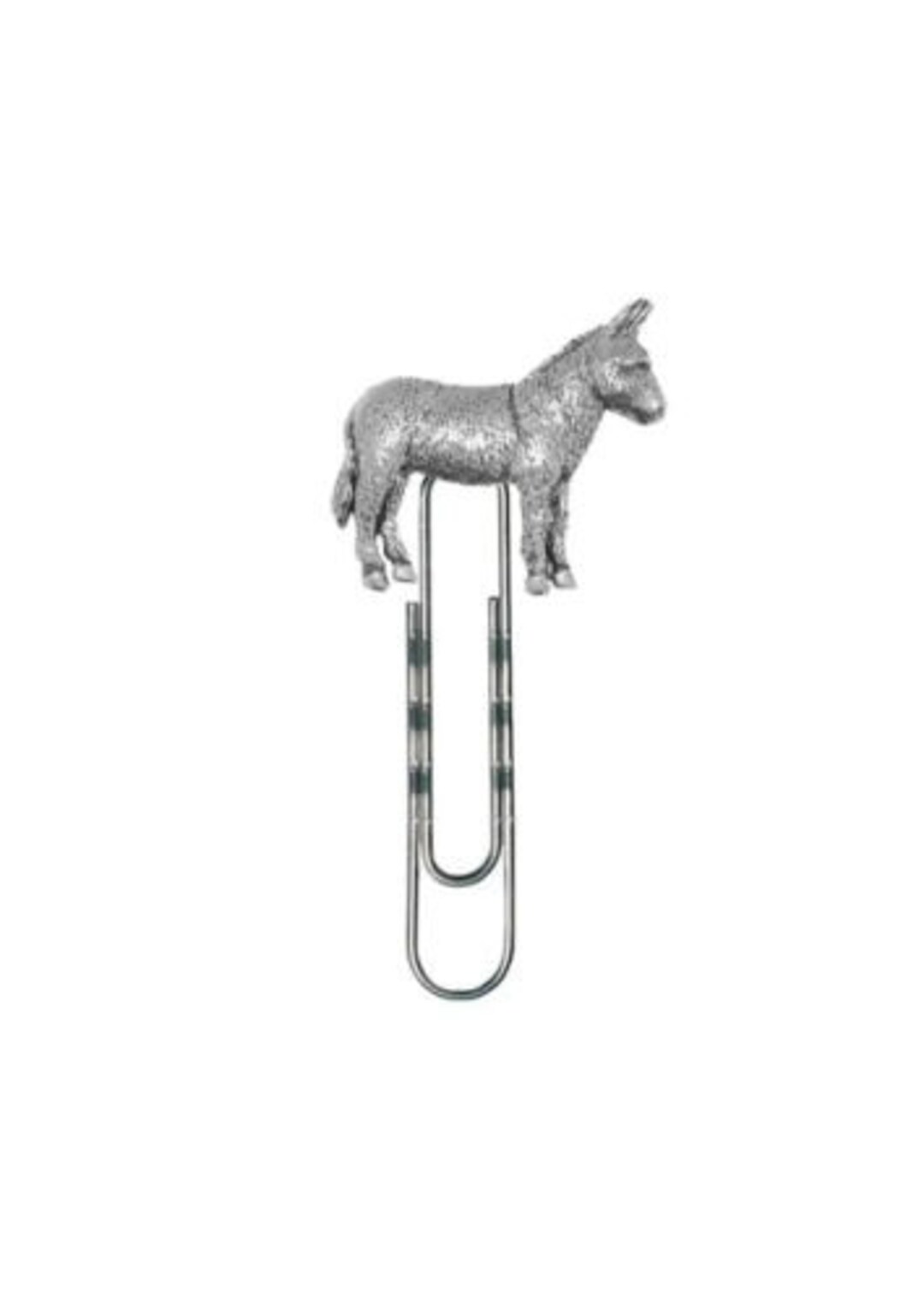 Donkey Ppe07 Pewter on a Bookmark Clip Slide Metal Ticket Holder Books ...