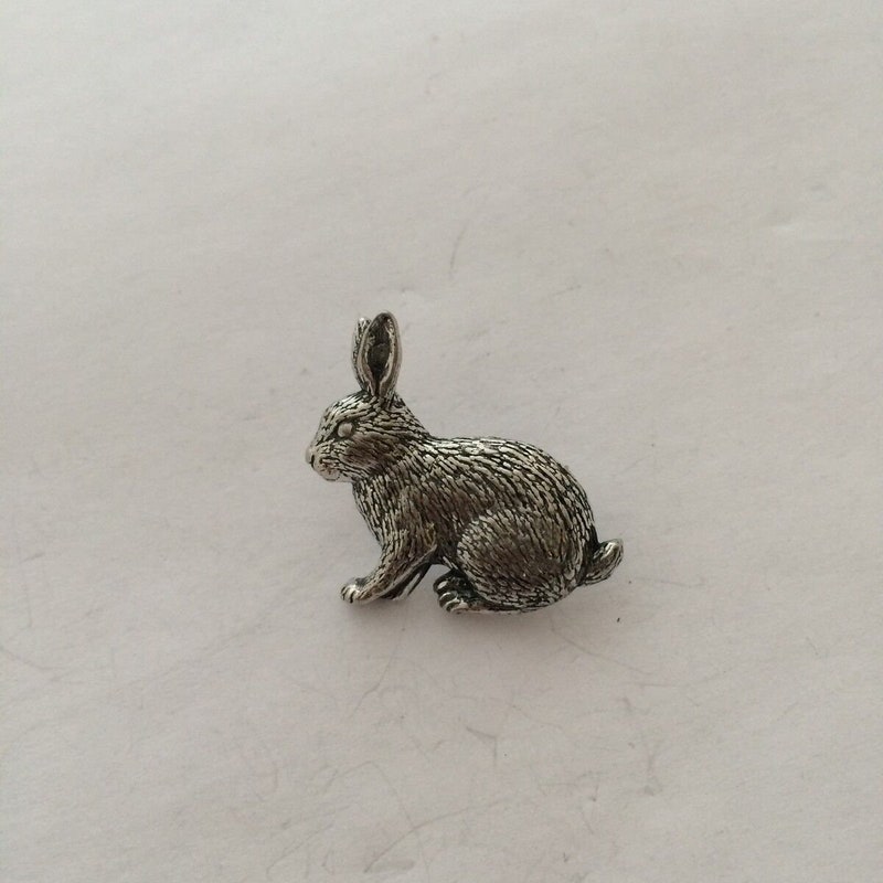 Rabbit Pin - Etsy