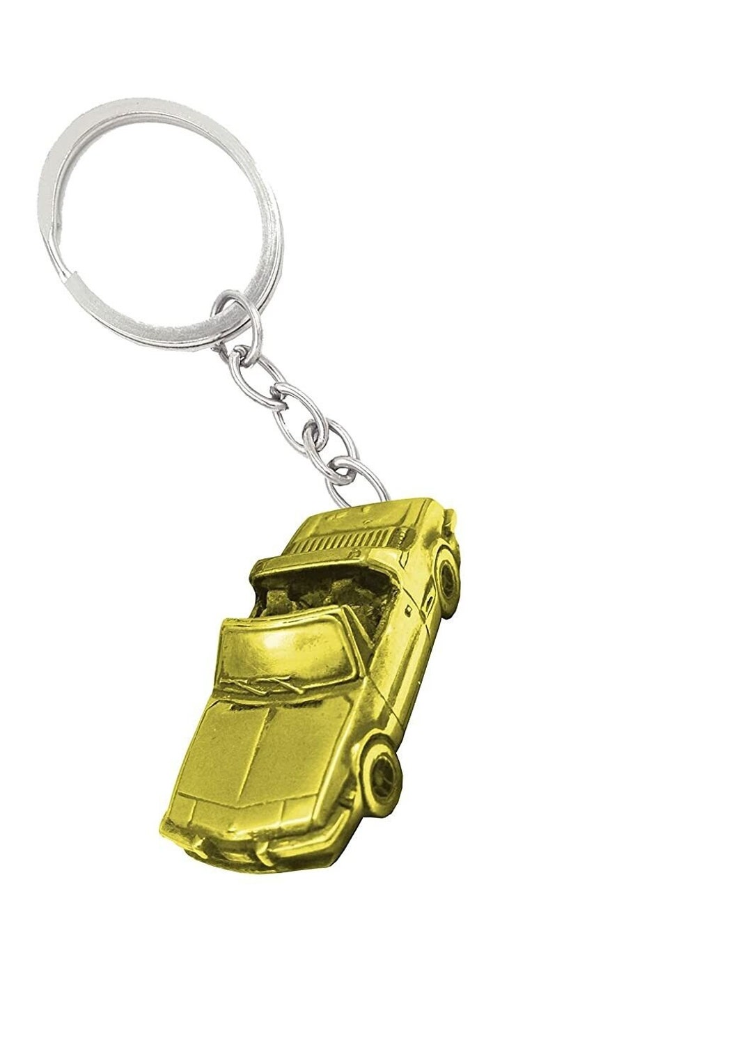 Italian Car Ref67 F X19 1300 Split-ring Keyring FULL Car Handmade Gold ...