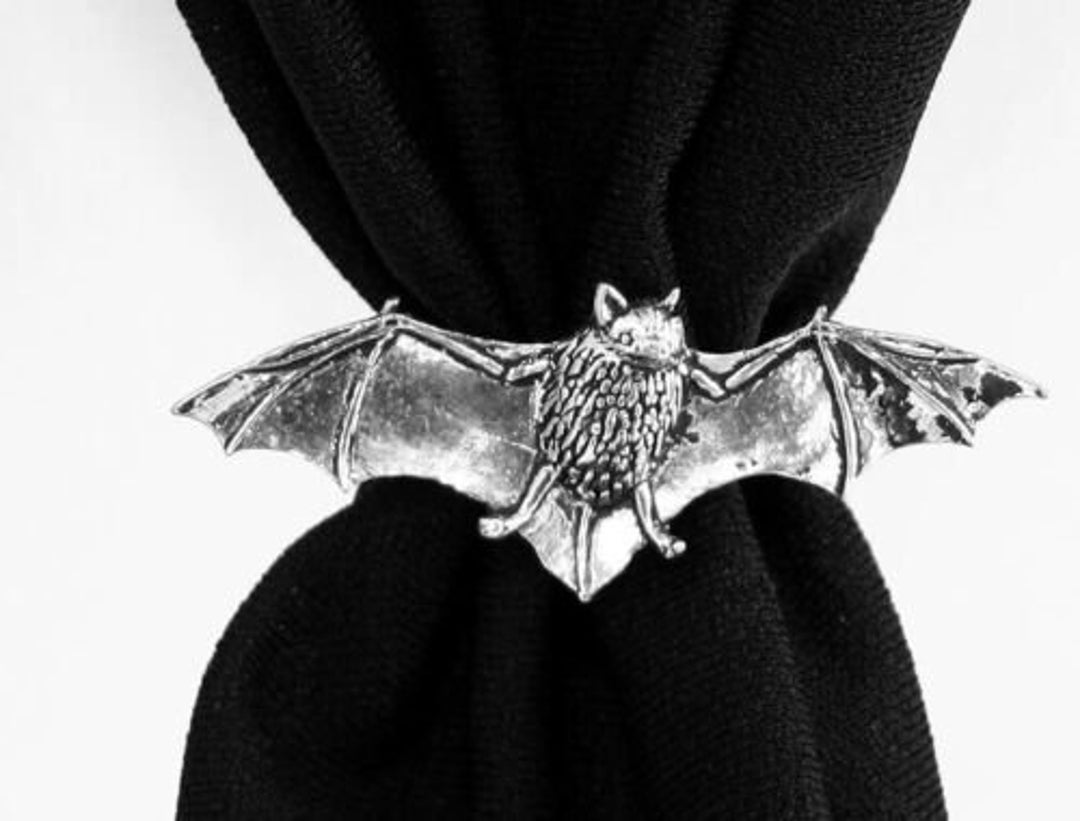 Bat Emblem Made From Fine English Pewter on a Scarf Ring - Etsy