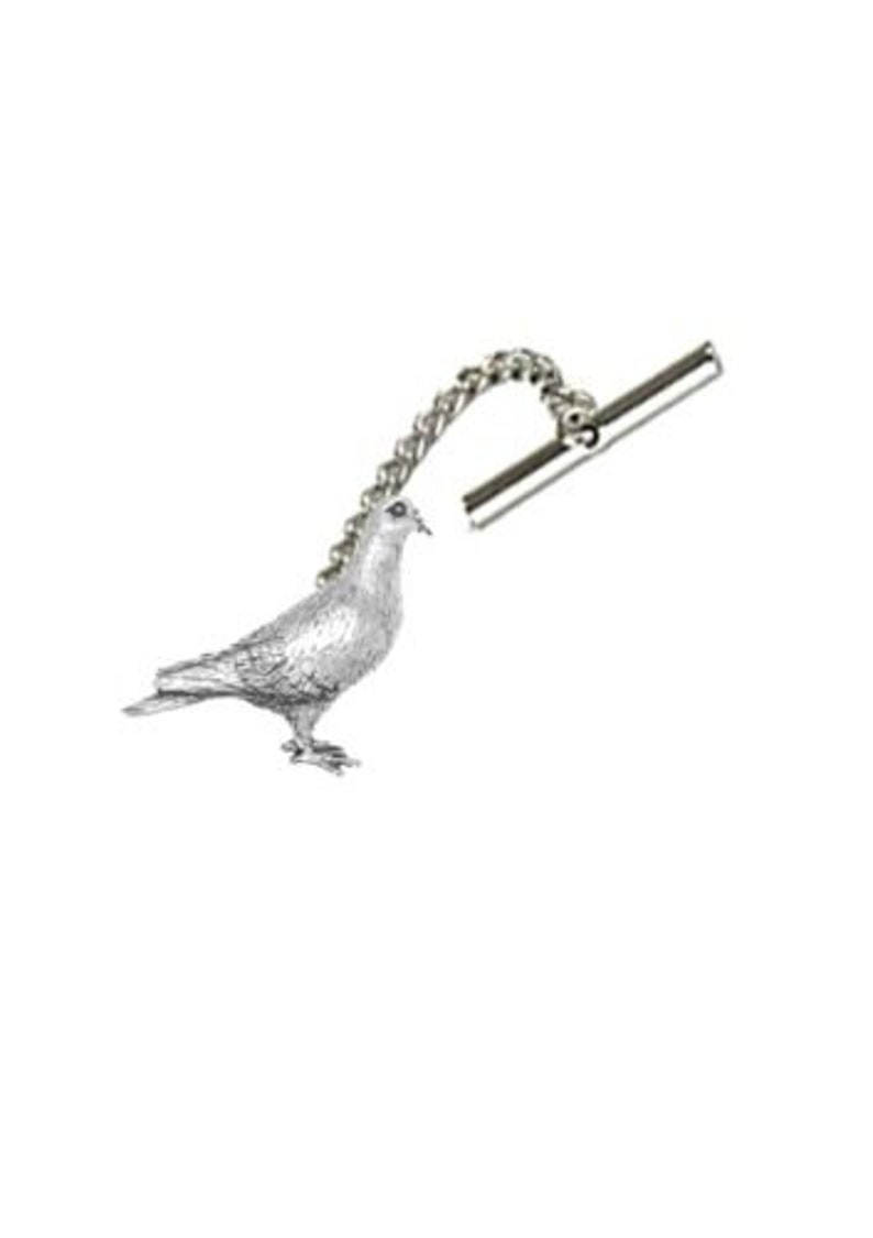 Pp-b04 Pigeon Made From Fine English Pewter on a Tack Tie Pin With ...