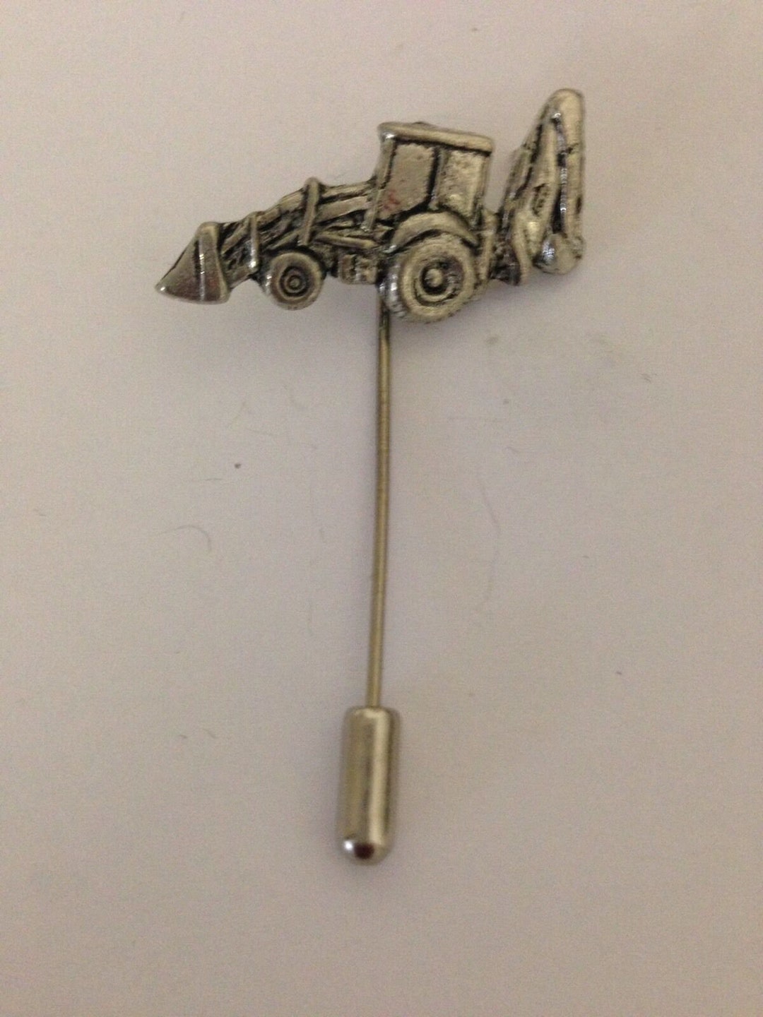 T26 Excavator Digger Fine English Pewter on a Very Strong Tie Stick Pin ...
