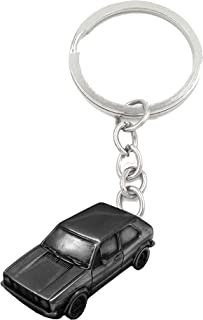 Ref299 German Golf Gti Mk1 Split-ring Keyring FULL Car Handmade Gold ...