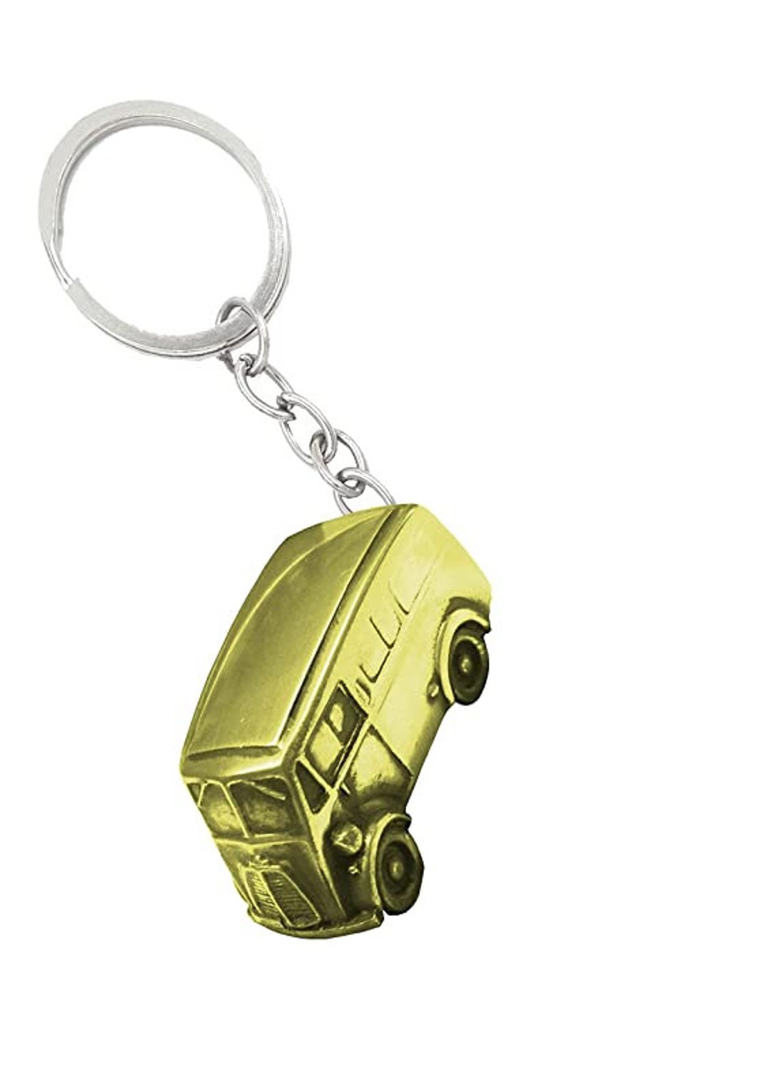 Ref169 M J Type Van Split-ring Keyring FULL Car Handmade Gold Black ...
