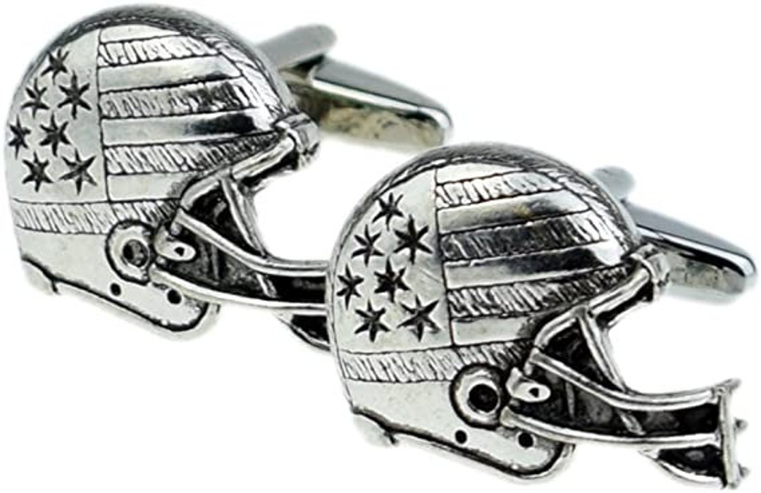 NFL American Football Helmet Cufflinks Handmade in England Made From ...