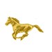 A19 Running Horse Pin Badge Silver or Gold Made of Fine - Etsy