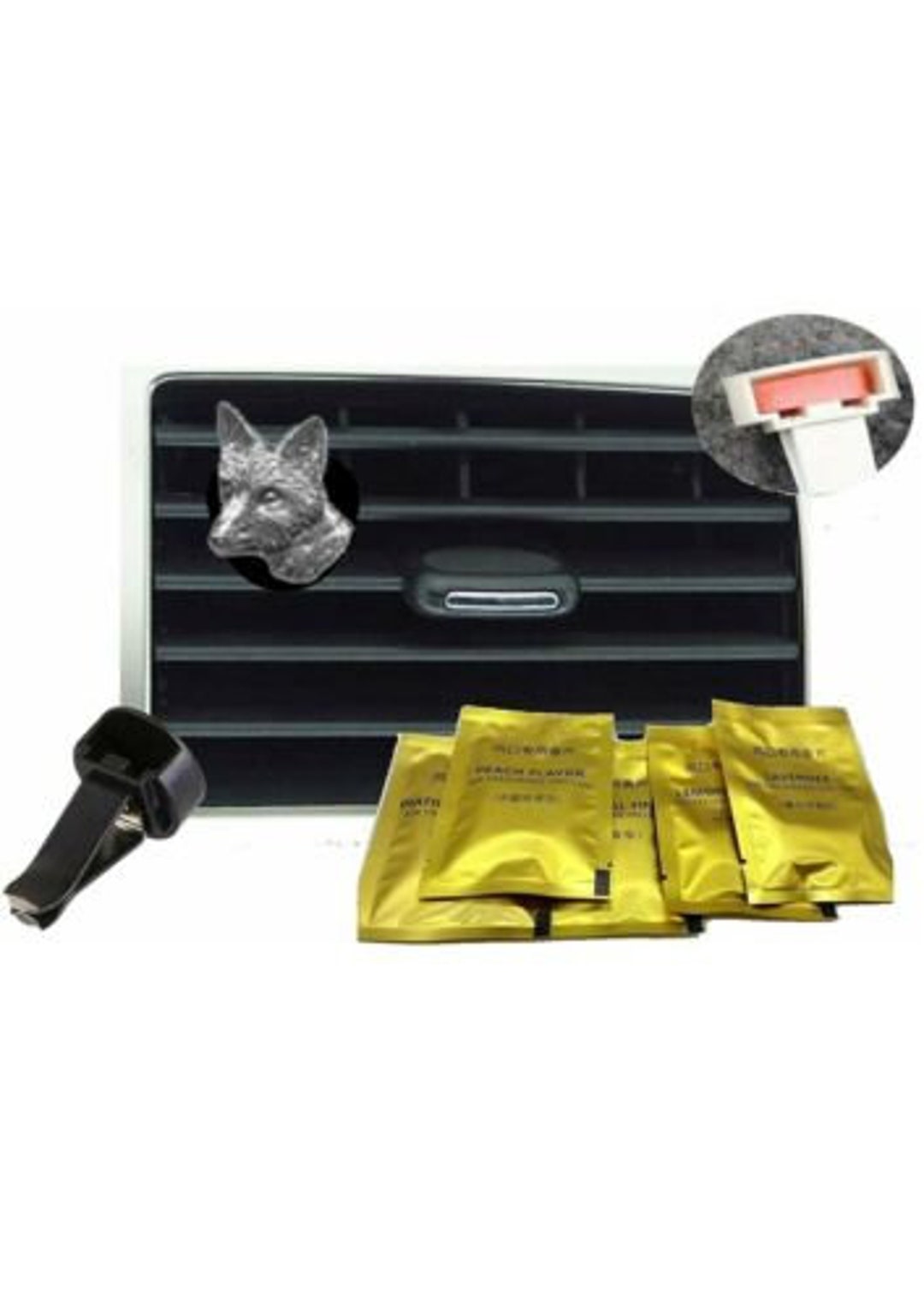 Fox Head A6 Vehicle Air Freshener Black Vent Clip Kit Fits Most Air ...