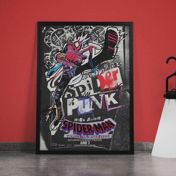 Spider Punk Poster - Etsy