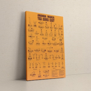 Yoga Postures Ananda Marga Yoga Asansas Chart - Etsy
