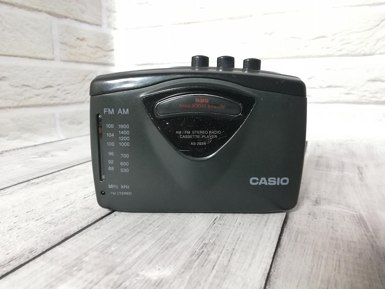 Casio AS-203R Stereo Radio Cassette Player - Etsy