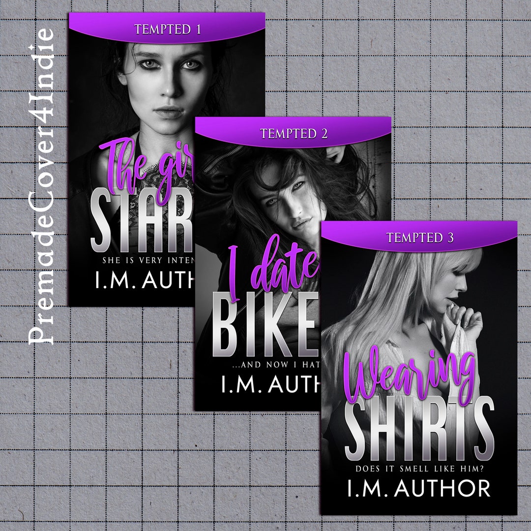 Black and White Romance Trilogy | Romance Ebook Cover | Premade Digital ...