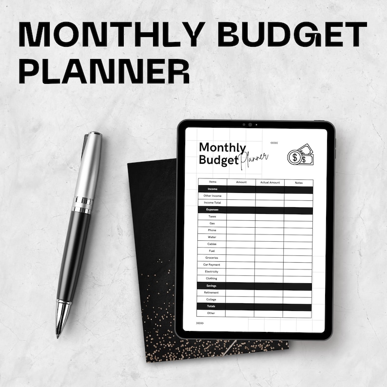 Monthly Budget Planner Printable, Click Here to Get Your Digital ...