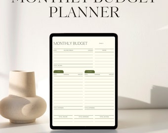 Digital Budget Planner, Finance Tracker, Finance Planner, Digital ...